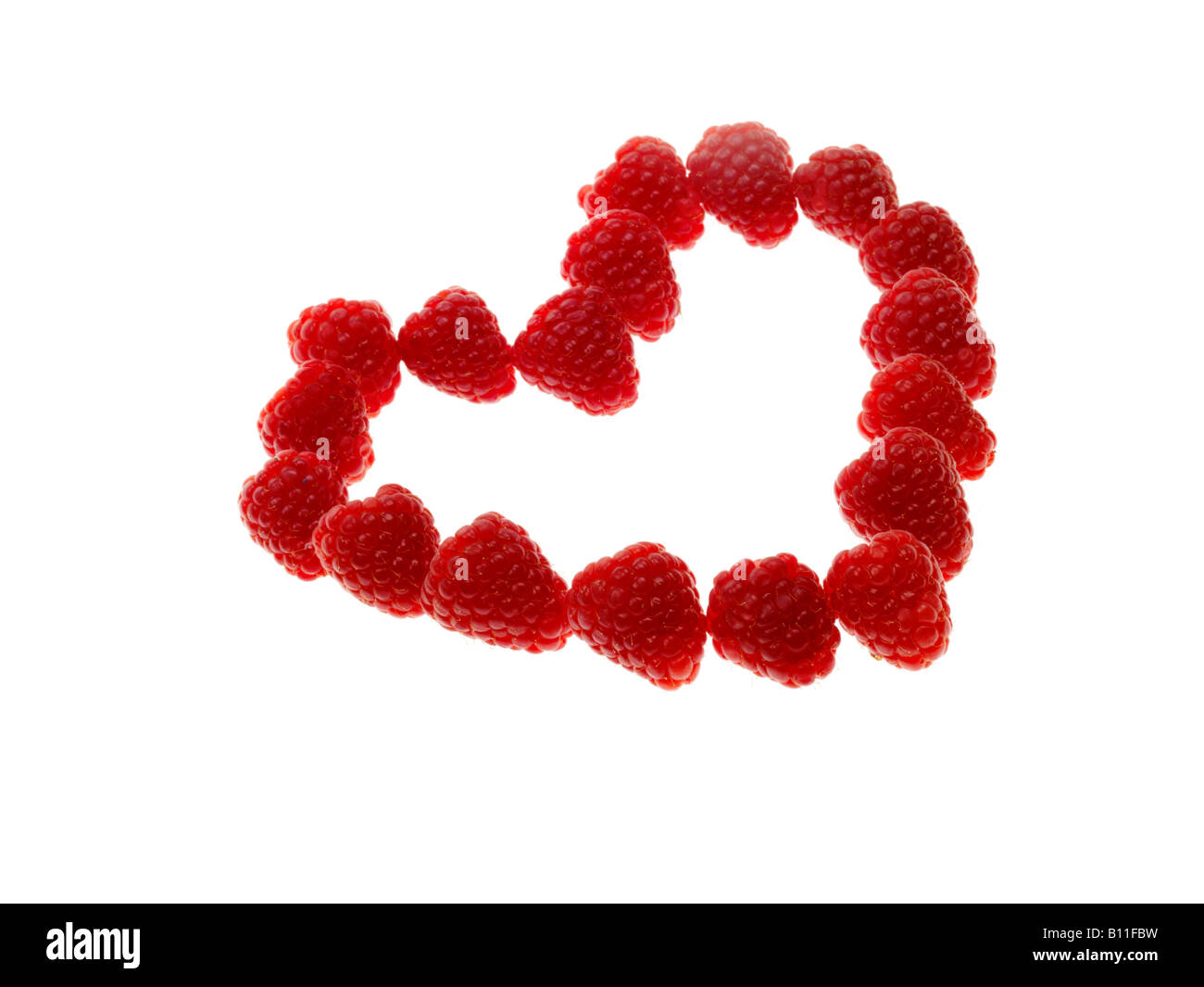 Heart formed of raspberries hi-res stock photography and images - Alamy
