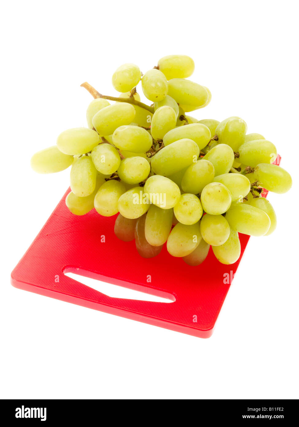 Bunch grapes green grapes on Cut Out Stock Images & Pictures - Alamy