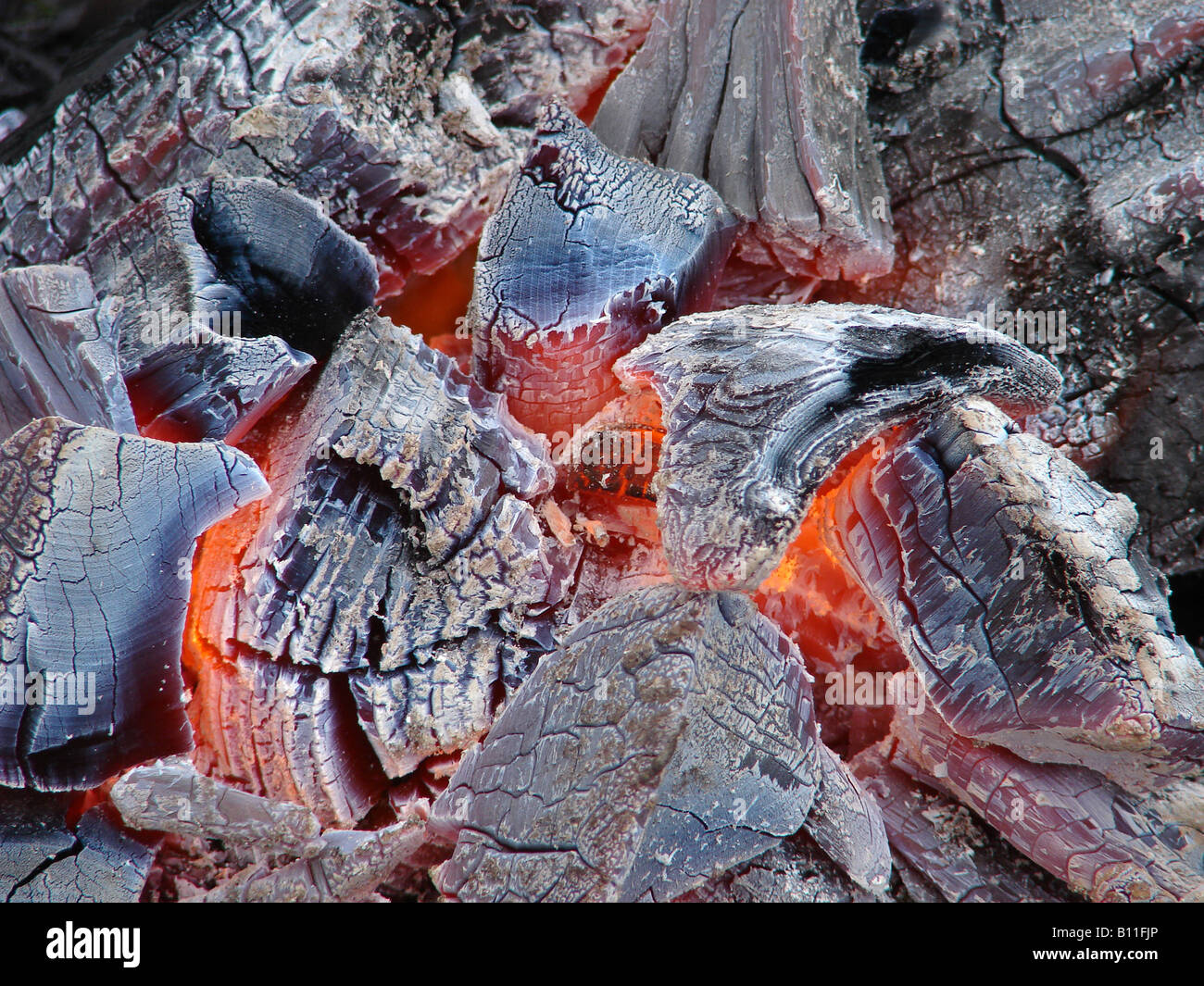 Wood coal burned barbecue preparing Stock Photo - Alamy