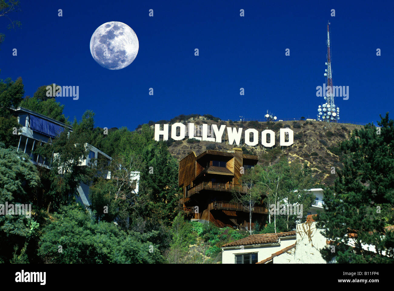HOLLYWOOD SIGN (©THOMAS FISK GOFF 1978) MOUNT LEE HOLLYWOOD HILLS ...