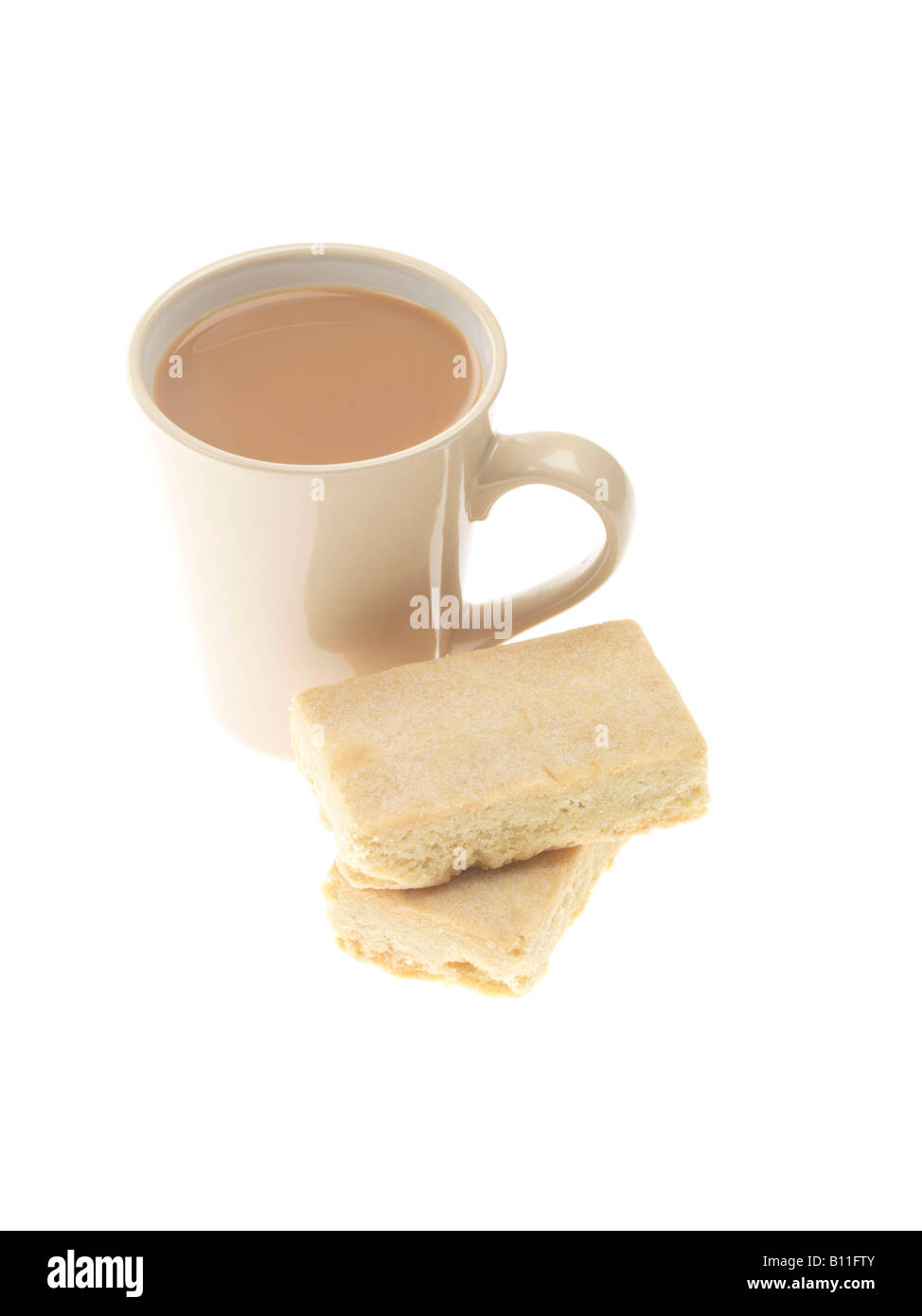 Shortbread with Cup of Tea Stock Photo - Alamy