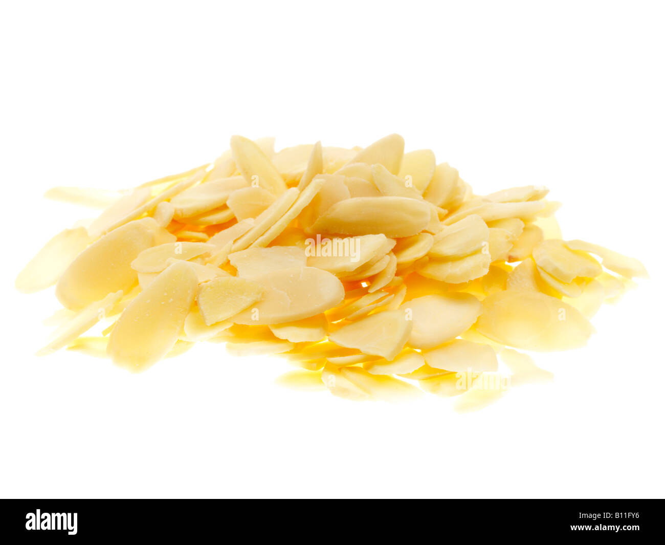 Almonds slices Cut Out Stock Images & Pictures - Alamy
