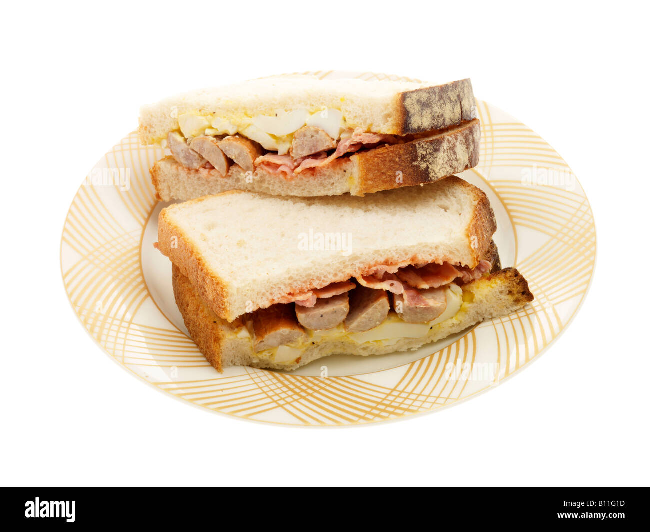 Full english breakfast plate Cut Out Stock Images & Pictures - Alamy