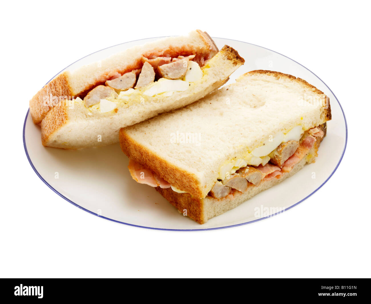 Full english breakfast plate Cut Out Stock Images & Pictures - Alamy