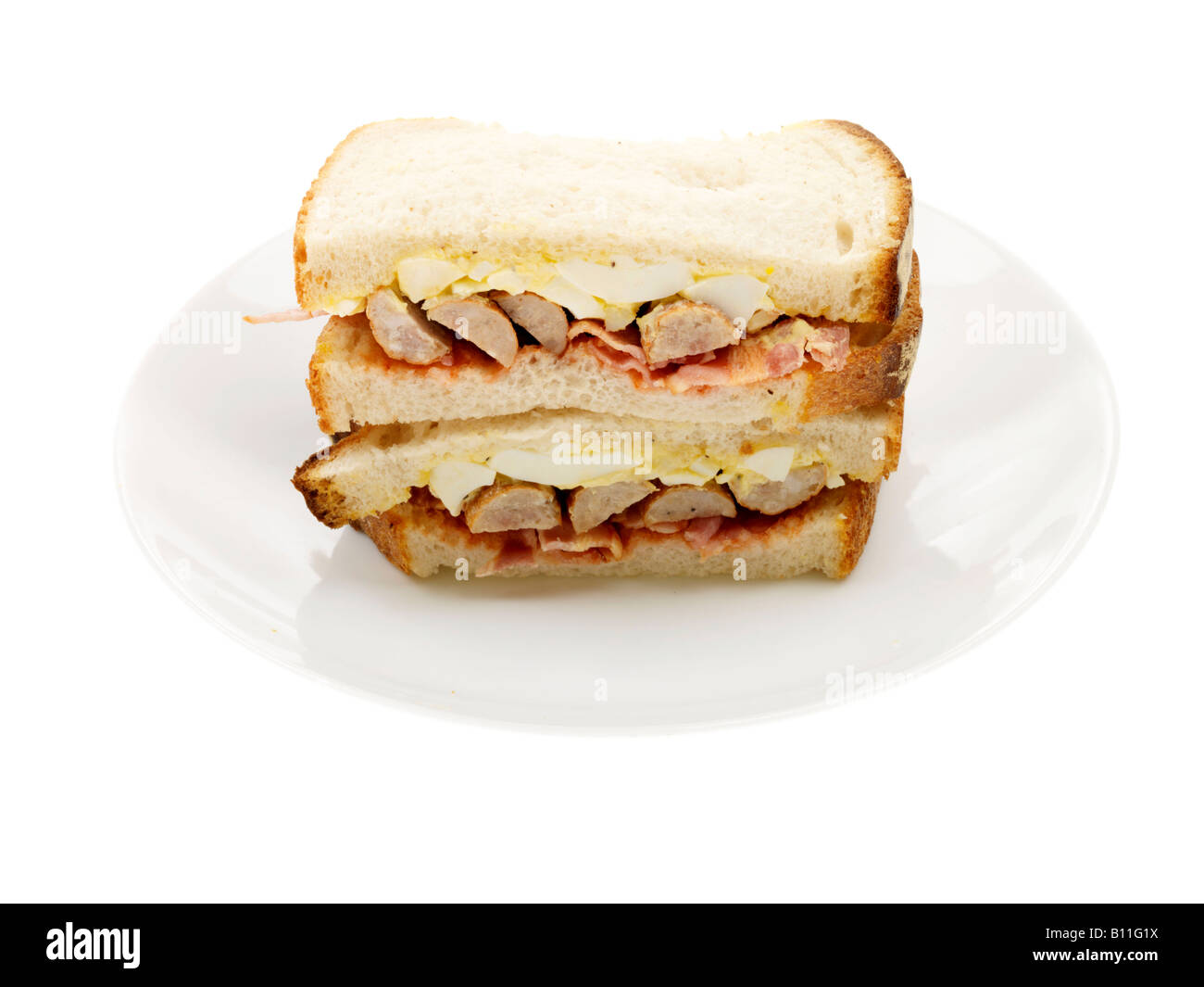 Full english breakfast plate Cut Out Stock Images & Pictures - Alamy