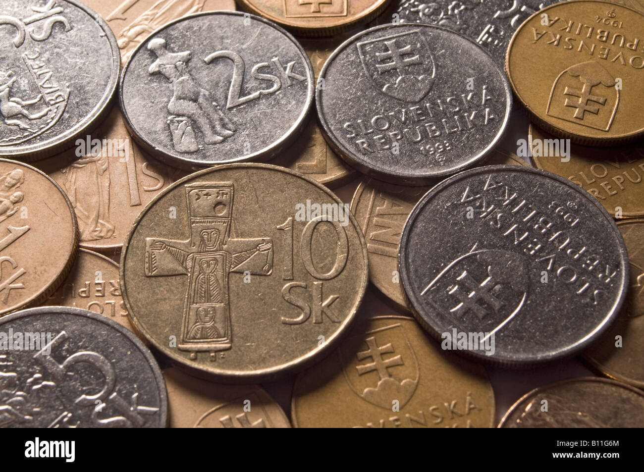 Coins of Slovakia / Slovak Republic Stock Photo - Alamy