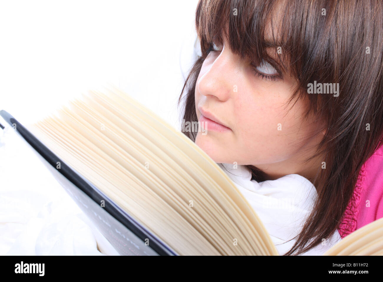 Young Woman Reading a Book Model Released Stock Photo - Alamy