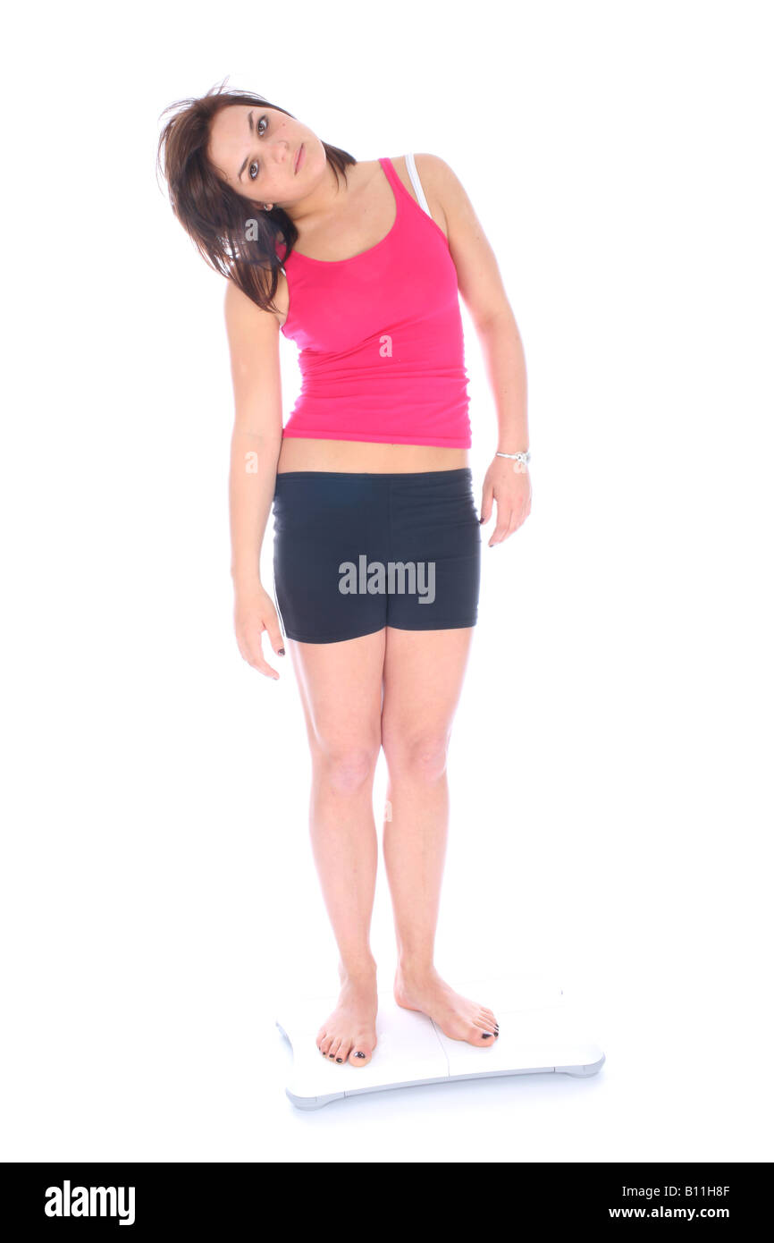 Young Woman Warming Up Model Released Stock Photo - Alamy