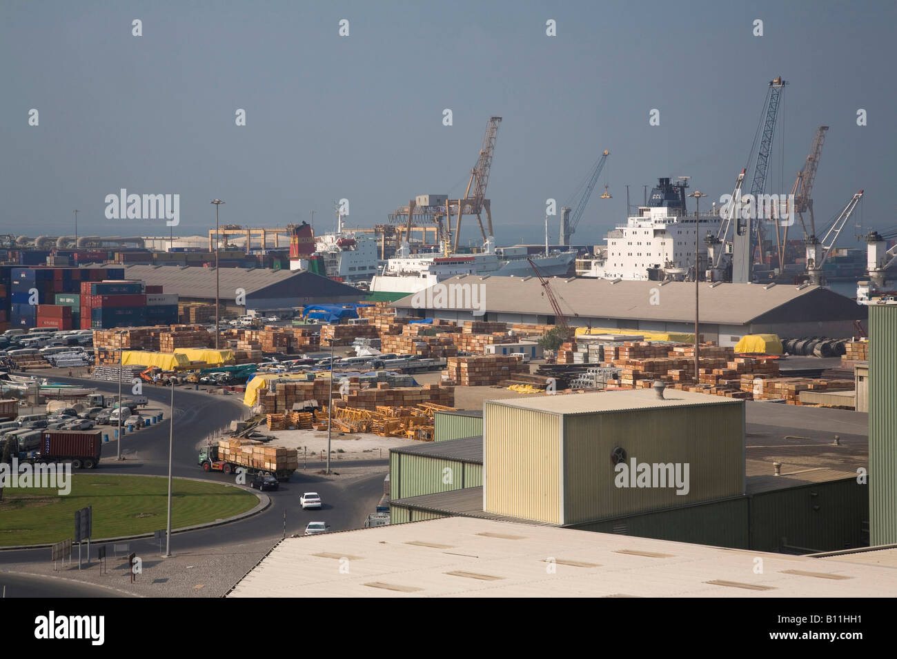 Overview of Port Khalid Port operations in United Arab Emirates Stock ...