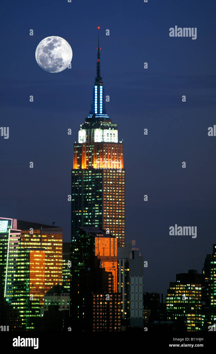 EMPIRE STATE BUILDING (©SHREVE LAMB & HARMON 1931) MIDTOWN SKYLINE ...