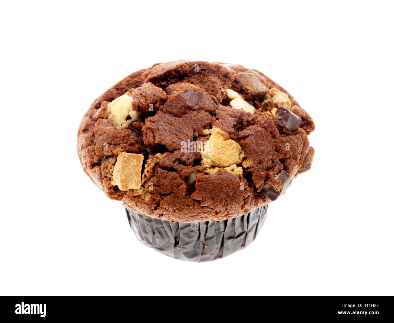 Triple Chocolate Muffin Stock Photo - Alamy