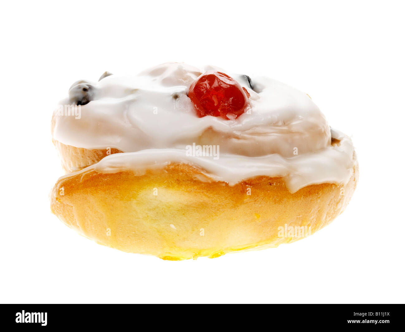 Iced cherry bun hi-res stock photography and images - Alamy