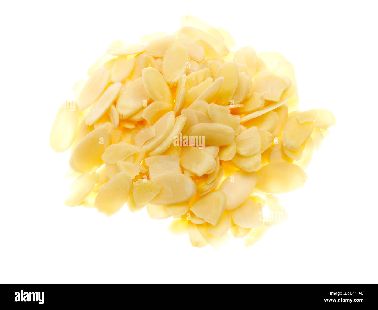Almonds slices Cut Out Stock Images & Pictures - Alamy