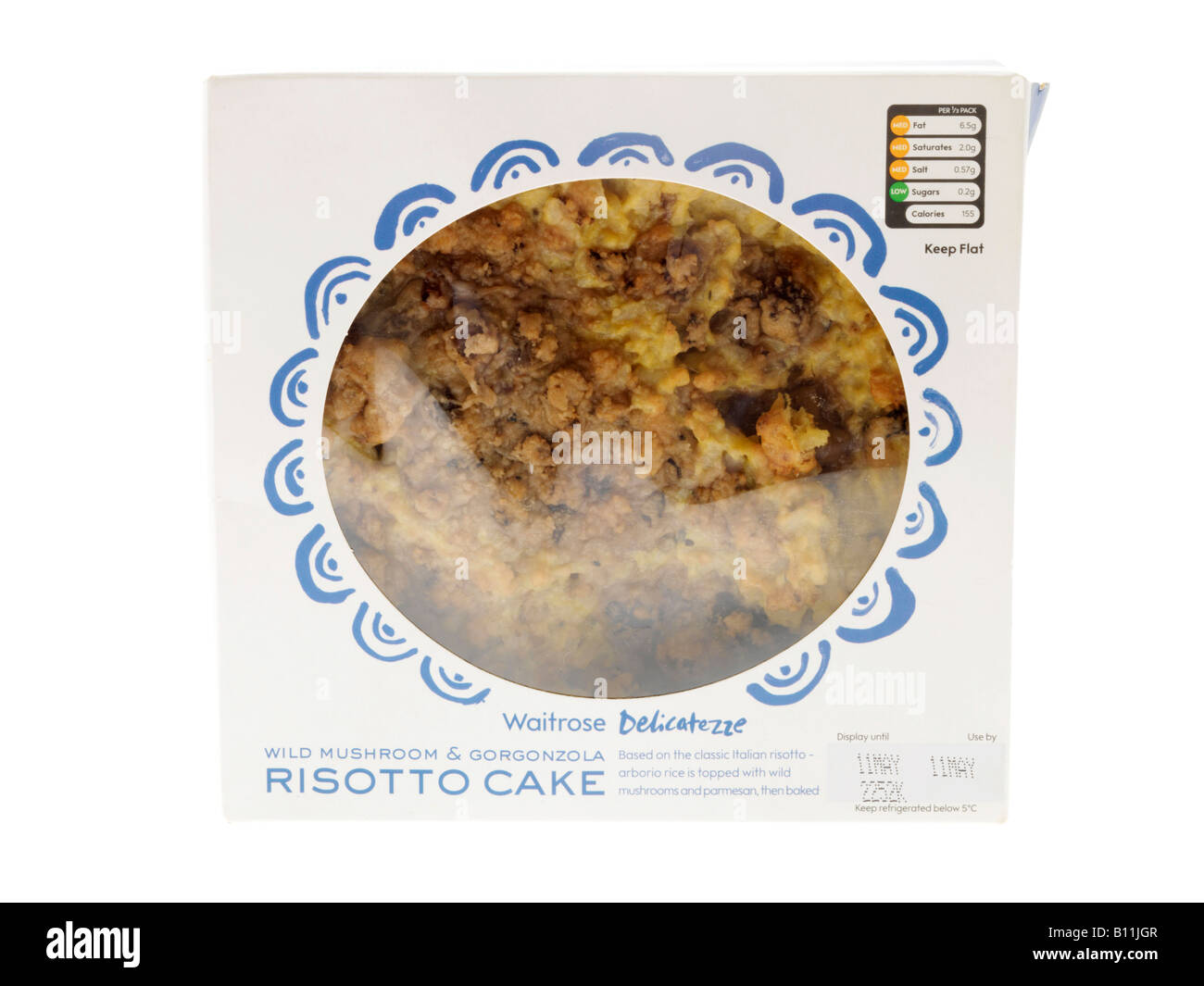 Wild Mushroom and Gorgonzola Risotto Cake Stock Photo - Alamy