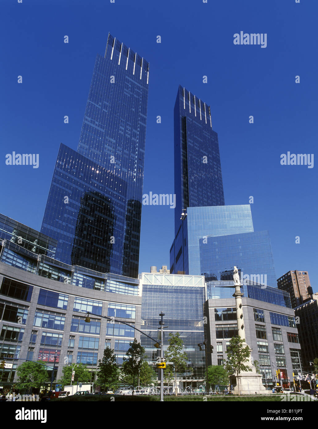 TIME WARNER TOWERS COLUMBUS CIRCLE UPPER WEST SIDE MANHATTAN NEW YORK ...