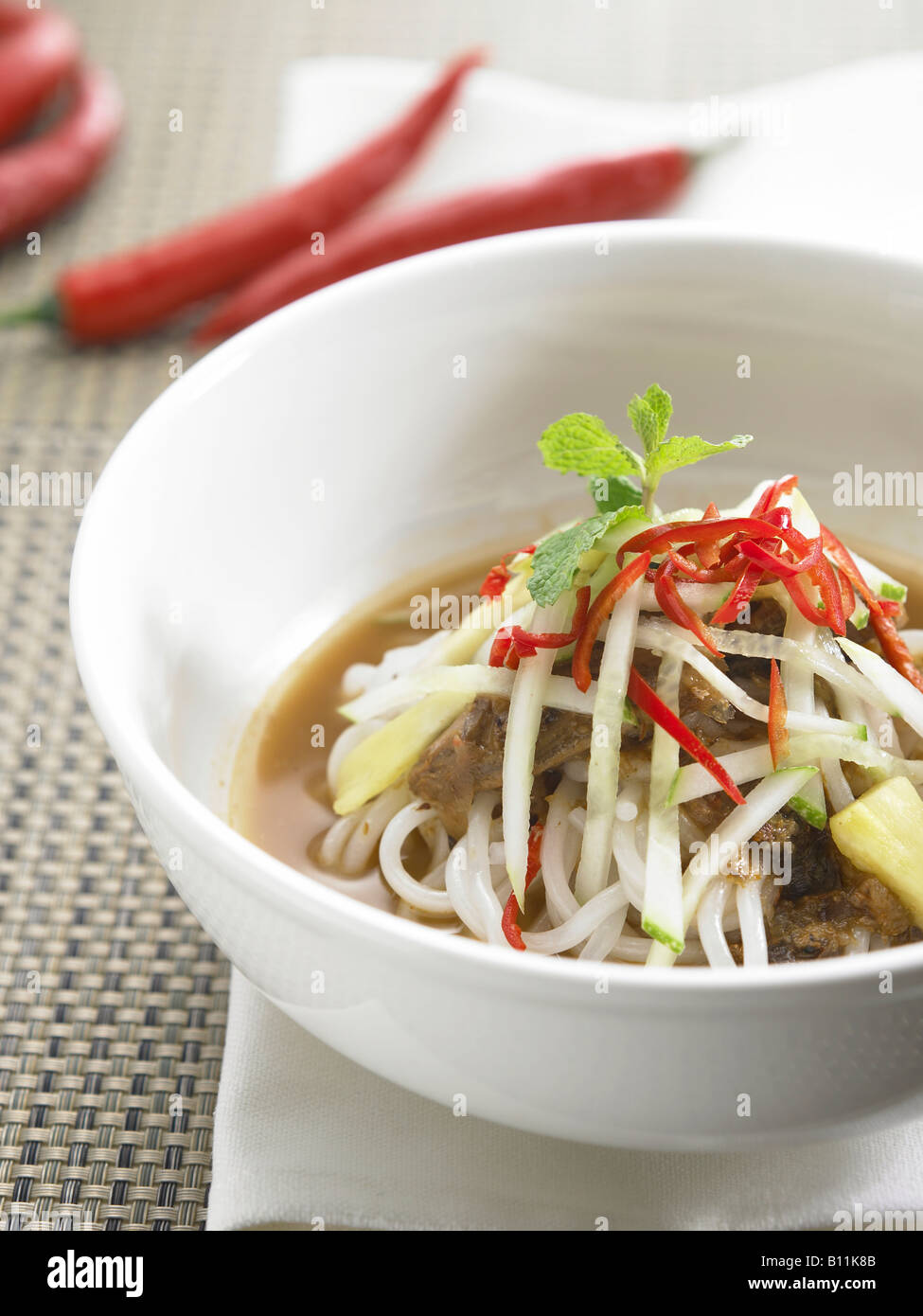 close up of assam laksa Stock Photo - Alamy