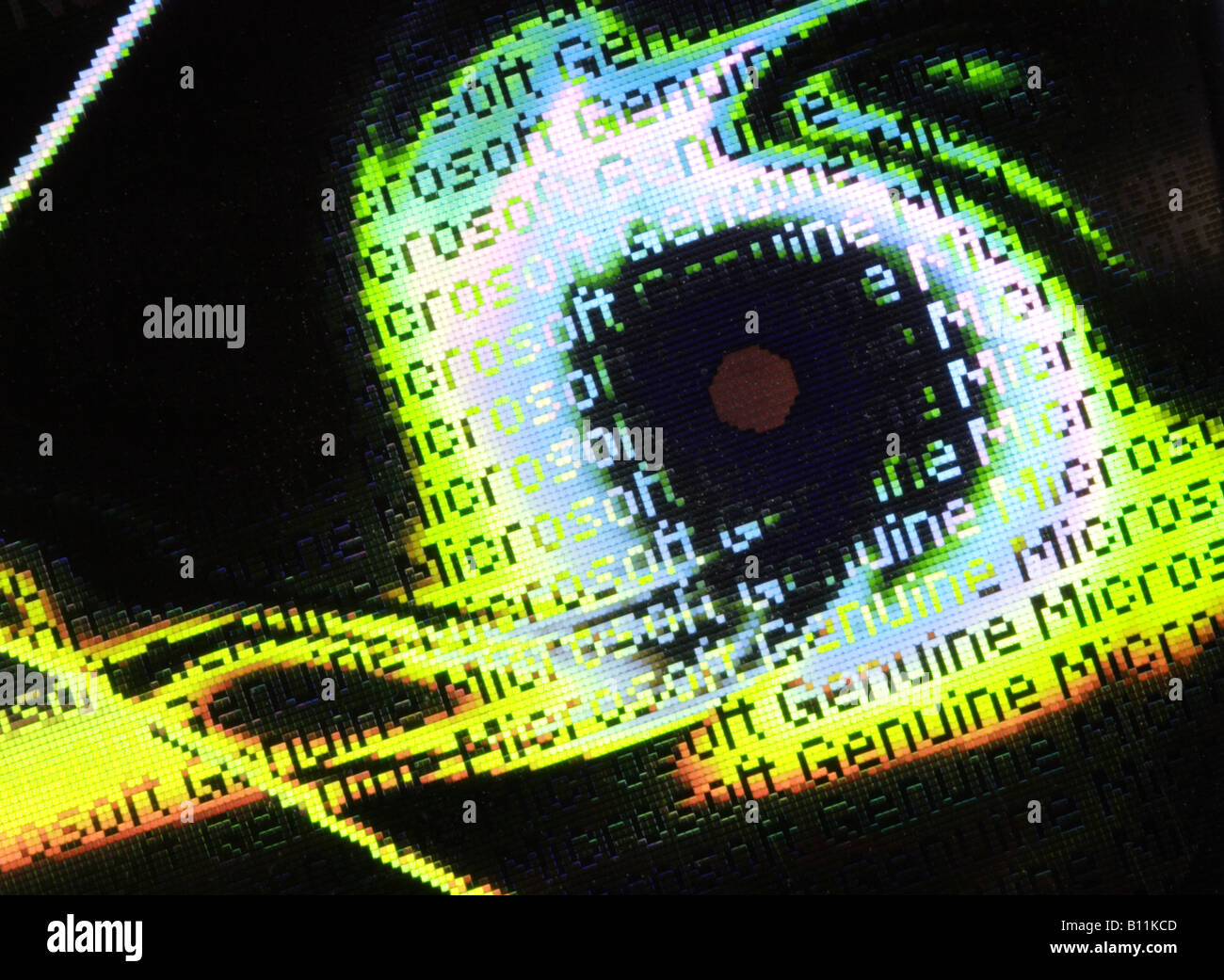 Hologram on CD Stock Photo - Alamy