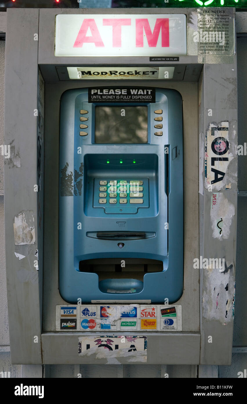 AUTOMATIC TELLER MACHINE SOHO MANHATTAN NEW YORK CITY USA Stock Photo ...