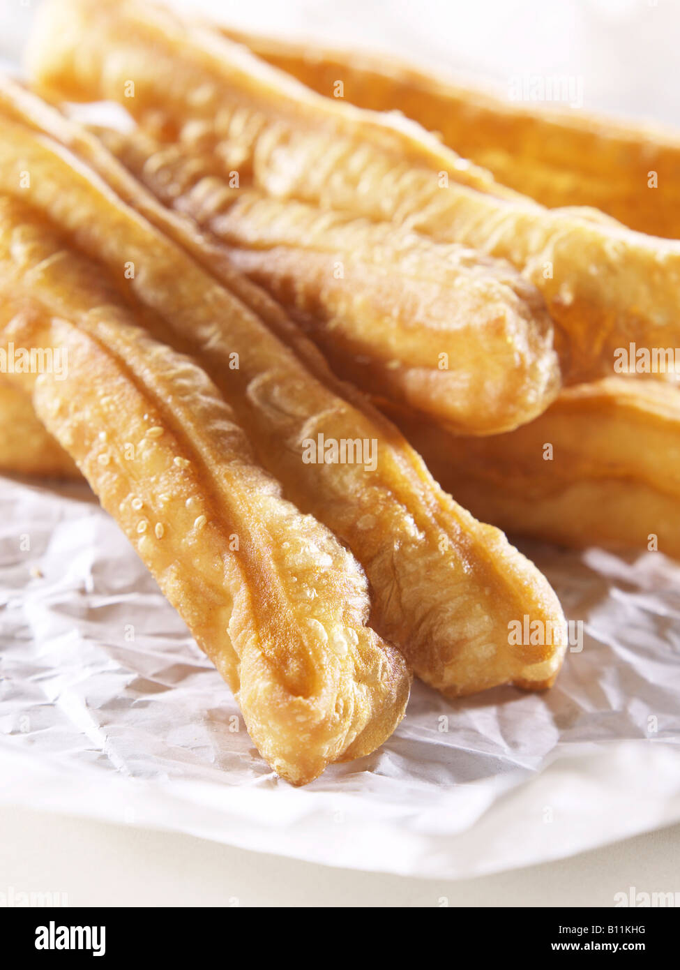close up on deep fried bread sticks Stock Photo - Alamy