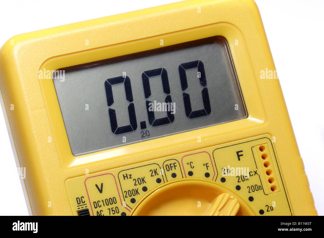 Yellow Digital Multimeter Stock Photo - Alamy