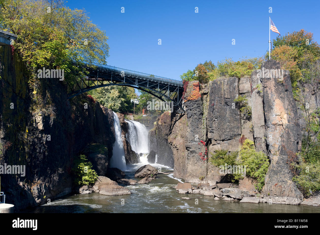 GREAT WATERFALLS PASSAIC RIVER PATERSON NEW JERSEY USA Stock Photo - Alamy