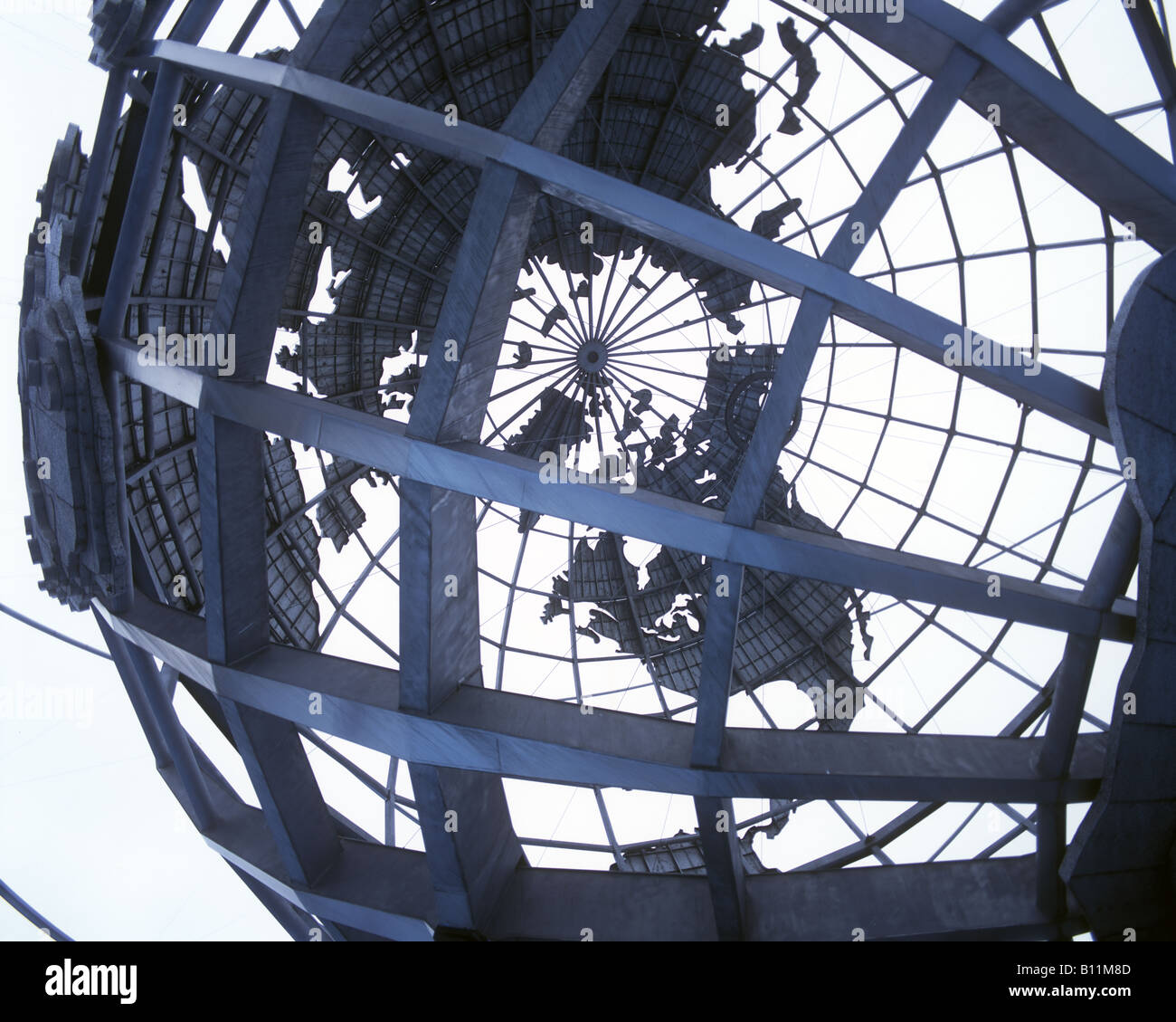 UNITED STATES MAP UNISPHERE GLOBE (©GILMORE D CLARKE 1964) FLUSHING ...