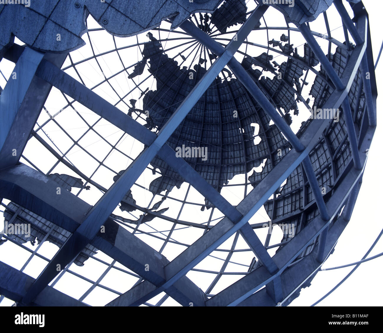 UNITED STATES MAP UNISPHERE GLOBE (©GILMORE D CLARKE 1964) FLUSHING ...