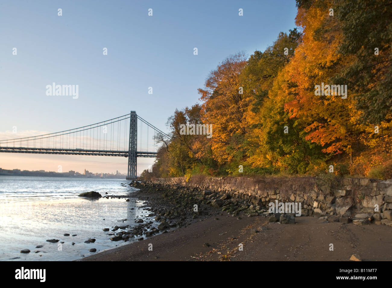 GEORGE WASHINGTON BRIDGE (©CASS GILBERT 1931) PALISADES HUDSON RIVER ...