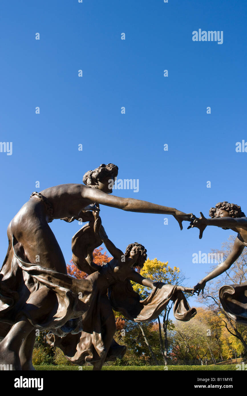 THREE DANCING MAIDENS (©WALTER SCHOTT 1947) UNTERMYER FOUNTAIN ...