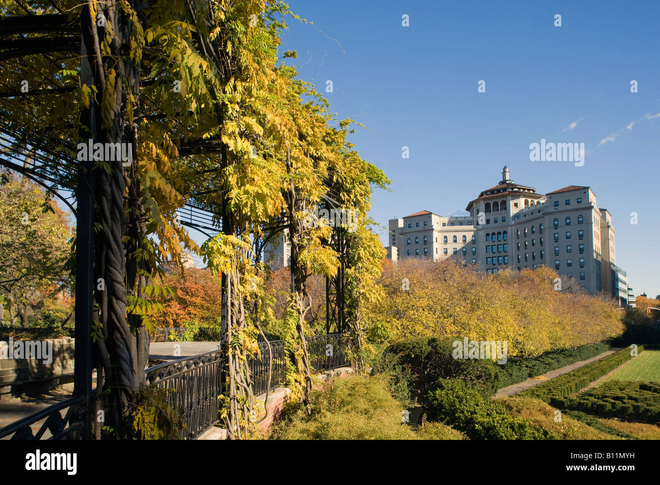 ARBOR CONSERVATORY GARDEN CENTRAL PARK MANHATTAN NEW YORK USA Stock ...