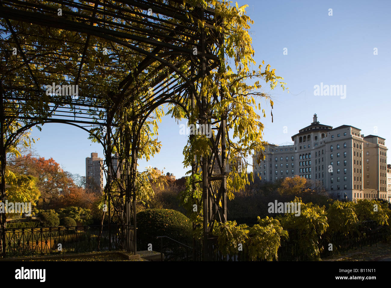 ARBOR CONSERVATORY GARDEN CENTRAL PARK MANHATTAN NEW YORK USA Stock ...