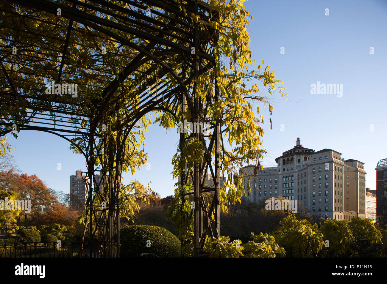 ARBOR CONSERVATORY GARDEN CENTRAL PARK MANHATTAN NEW YORK USA Stock ...