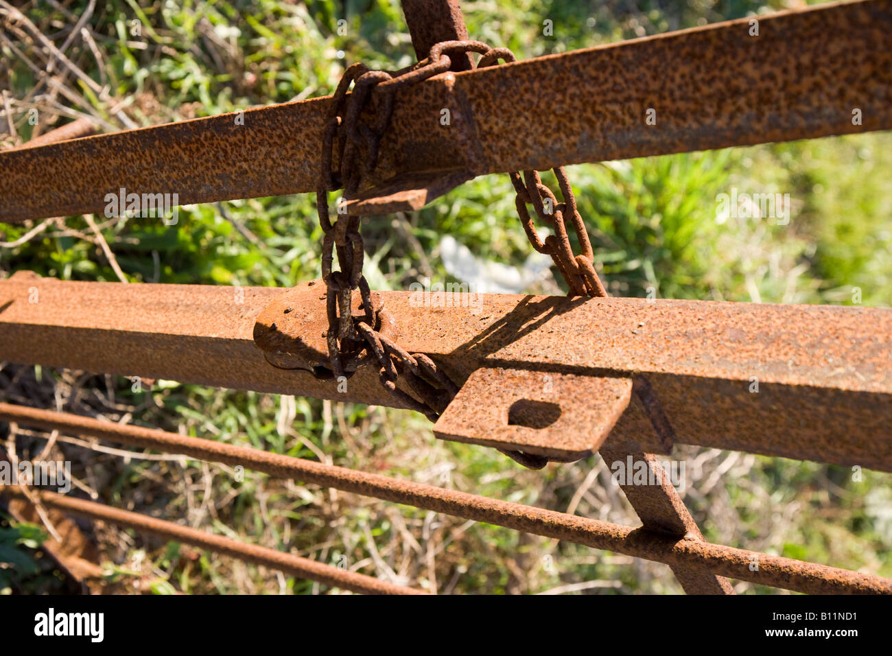 Padlocked gate hi-res stock photography and images - Alamy