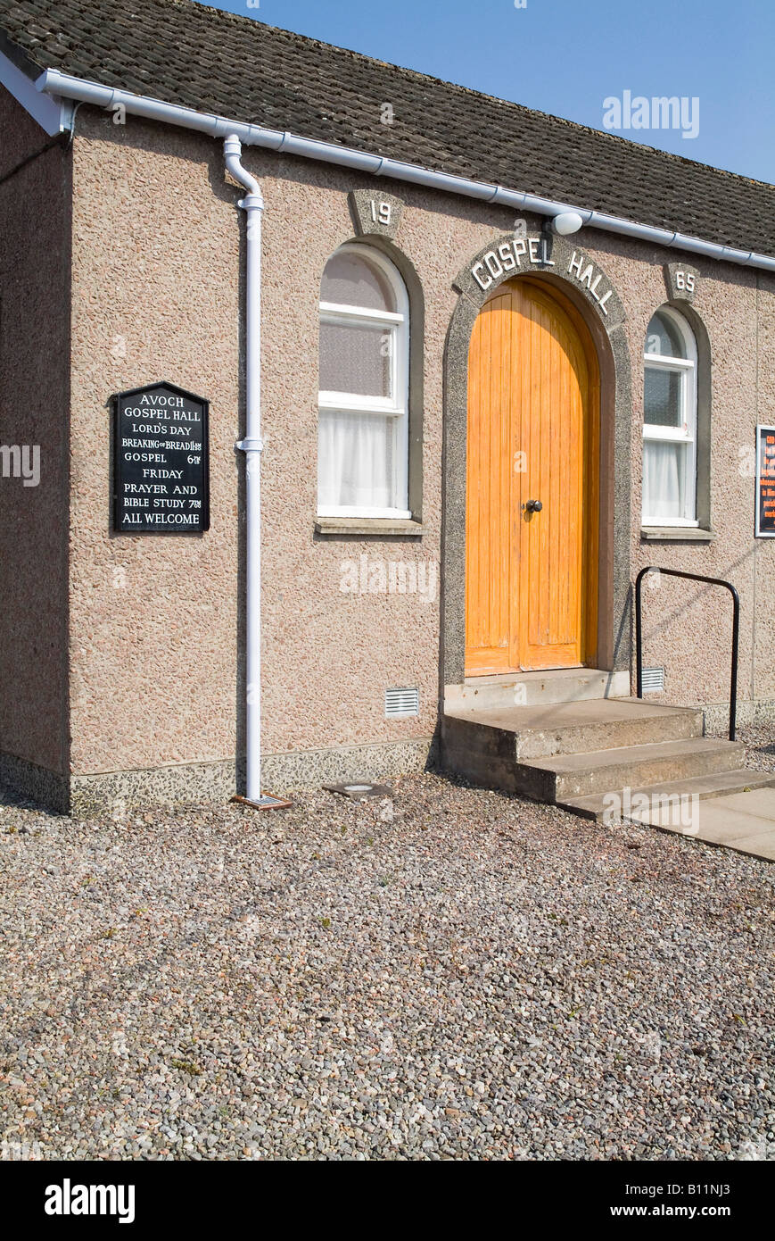 dh AVOCH ROSS CROMARTY Black Isle Gospel Hall church Stock Photo - Alamy