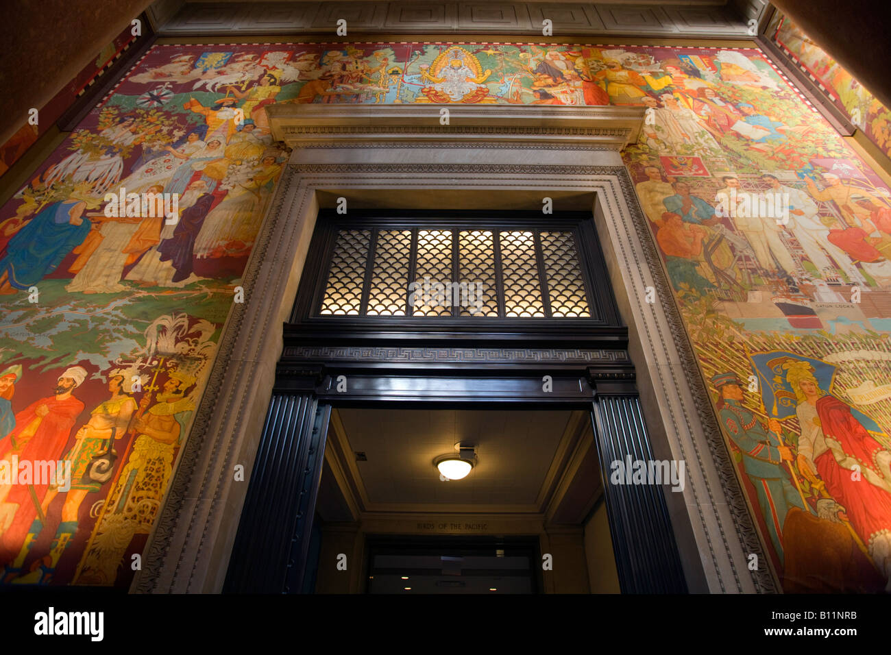 PANAMA CANAL MURAL ROOSEVELT ROTUNDA AMERICAN MUSEUM OF NATURAL HISTORY ...
