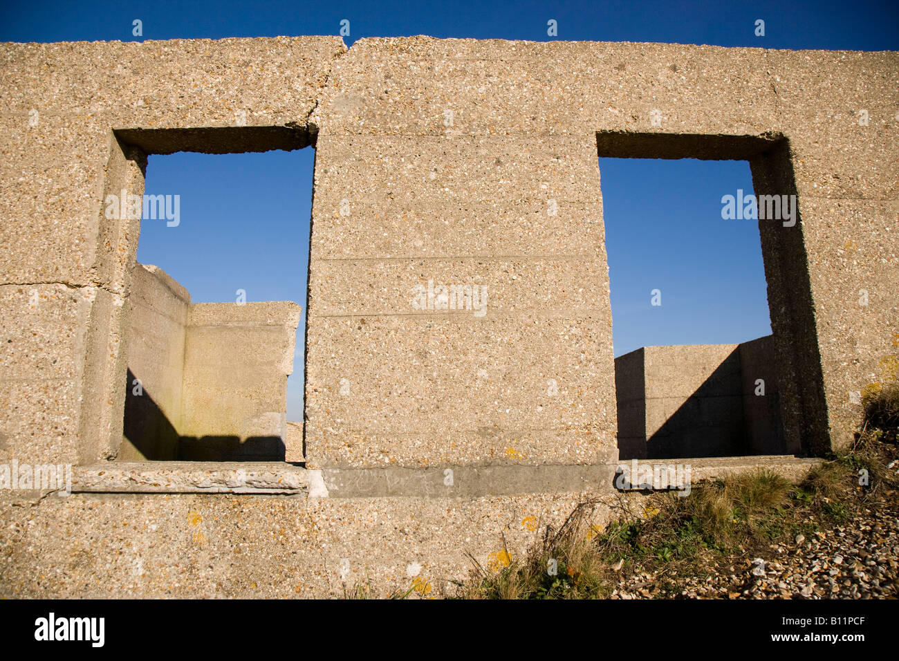 Widows in a ruin Stock Photo - Alamy