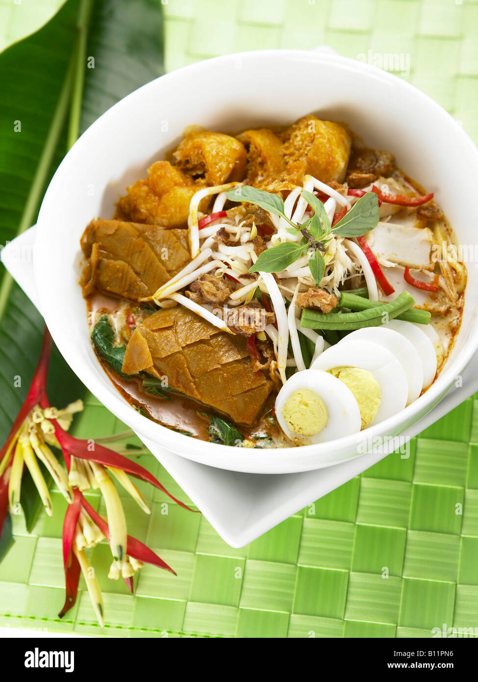 close up of curry laksa Stock Photo - Alamy