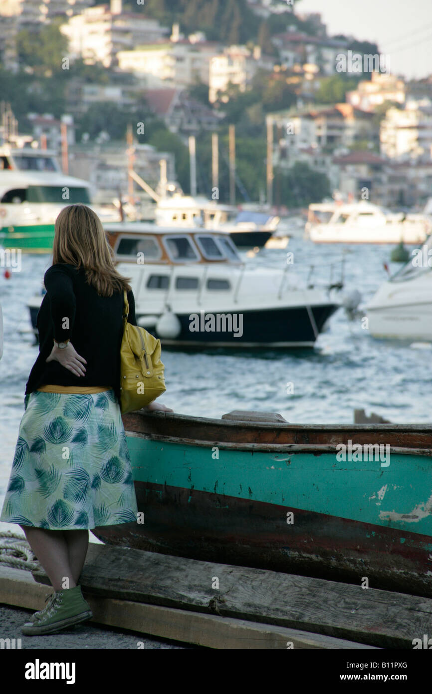 The trendy waterfront district of Bebek, Istanbul, Turkey Stock Photo ...