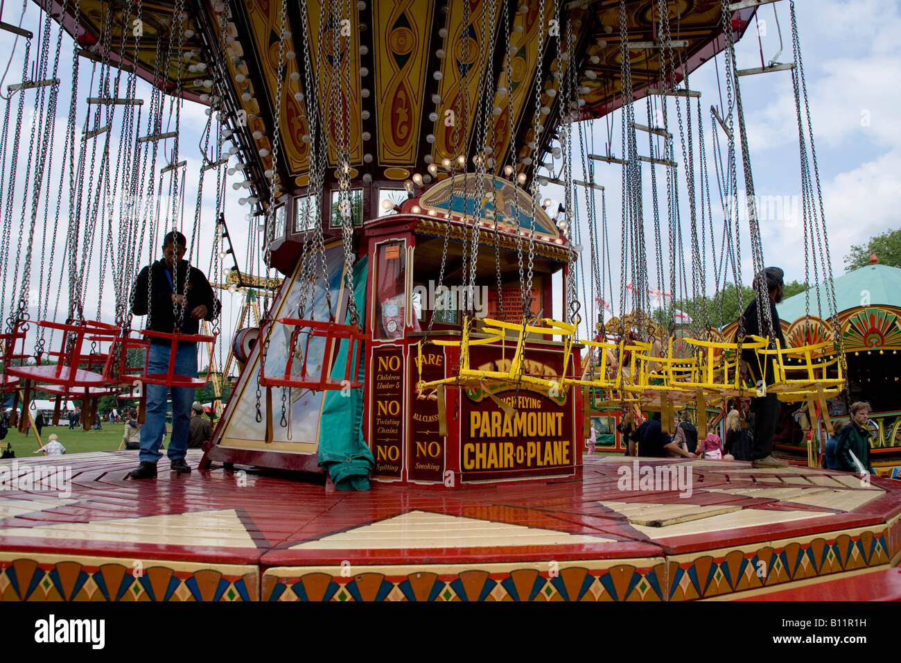 50s People Summer classic coconut throwing fair funfair helter skelter ...