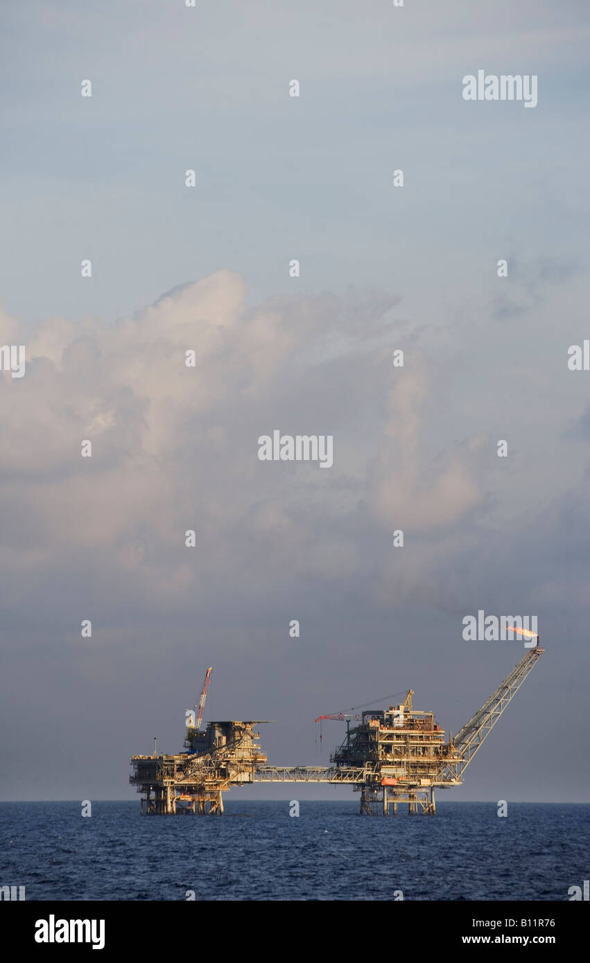 Premier Oil production platform, Natuna Anoa Field, South China Sea ...