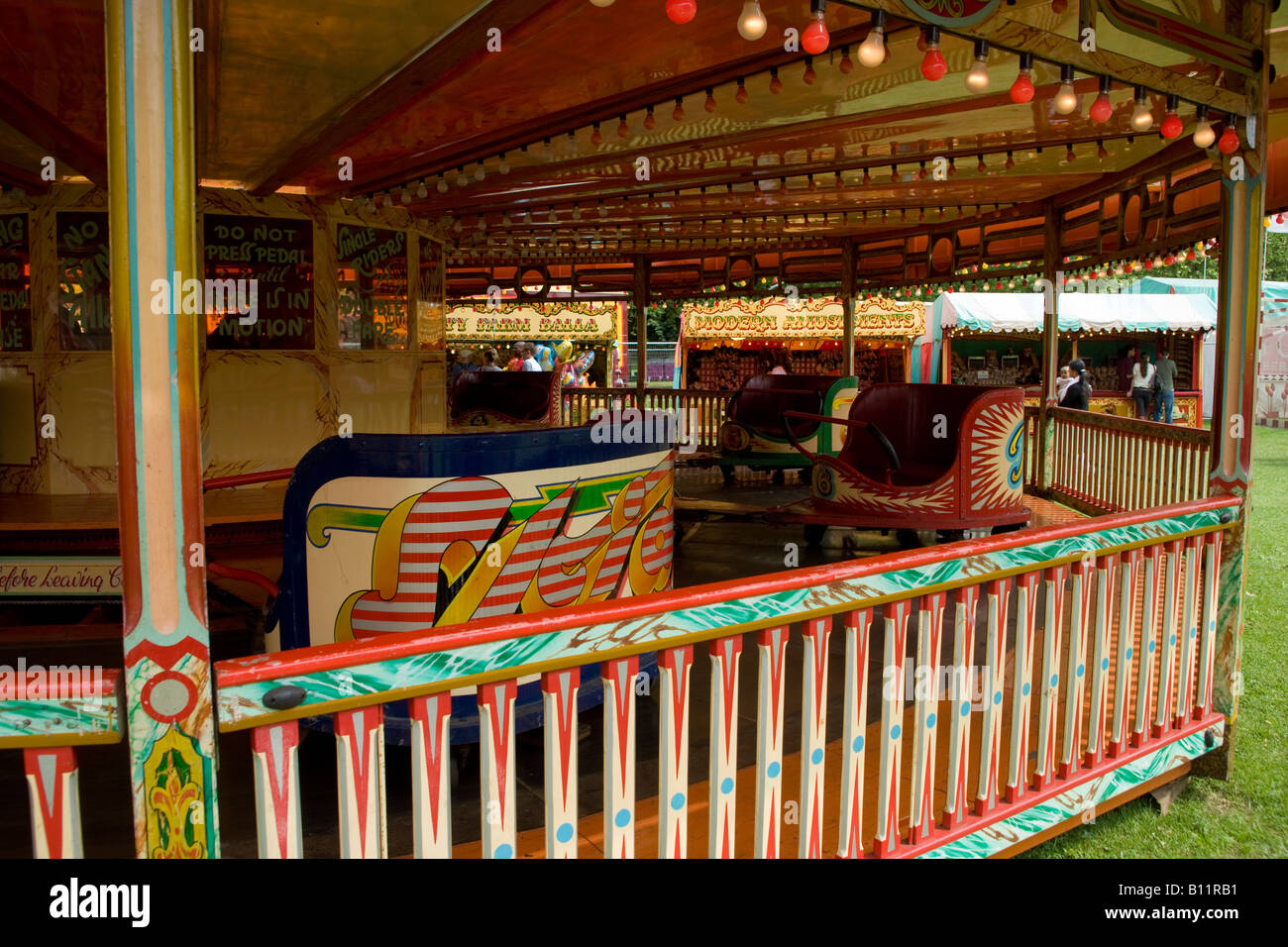 50s People Summer classic coconut throwing fair funfair helter skelter ...