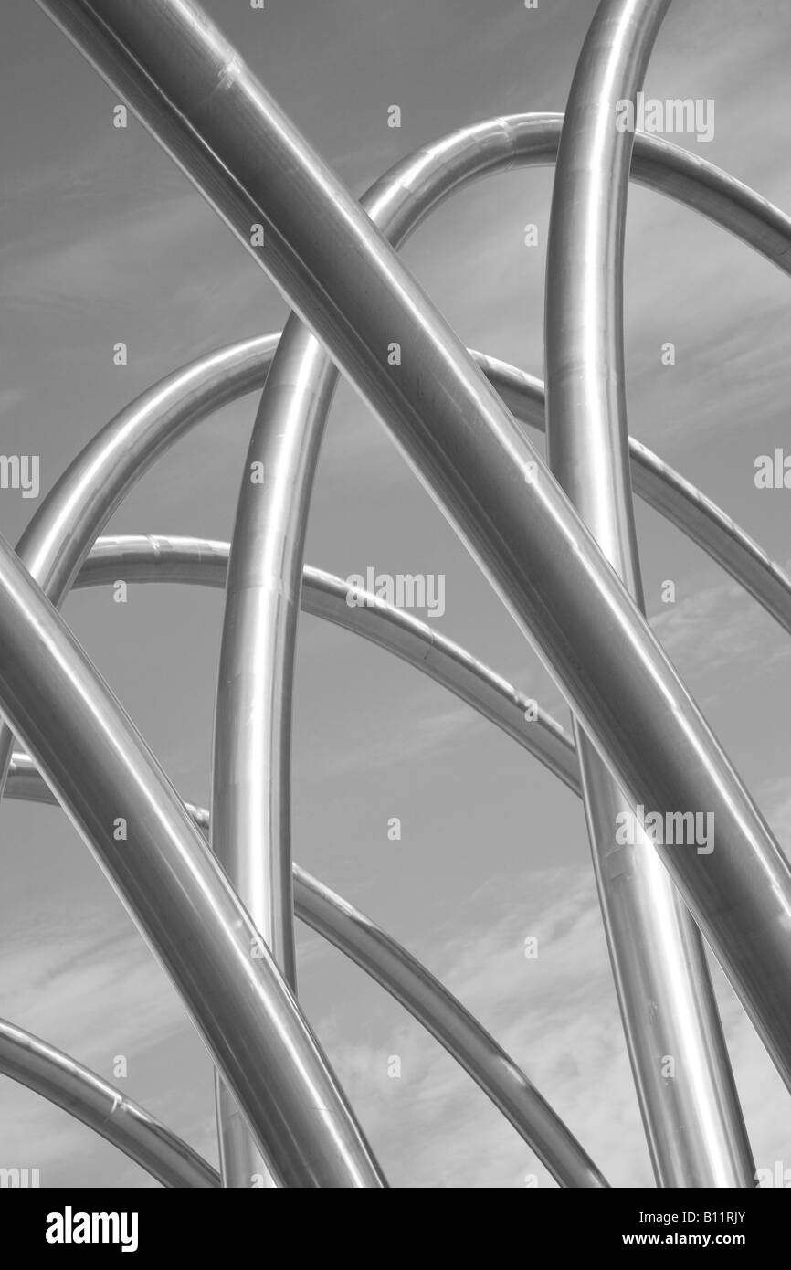 Metal Curve Design Stock Photo - Alamy