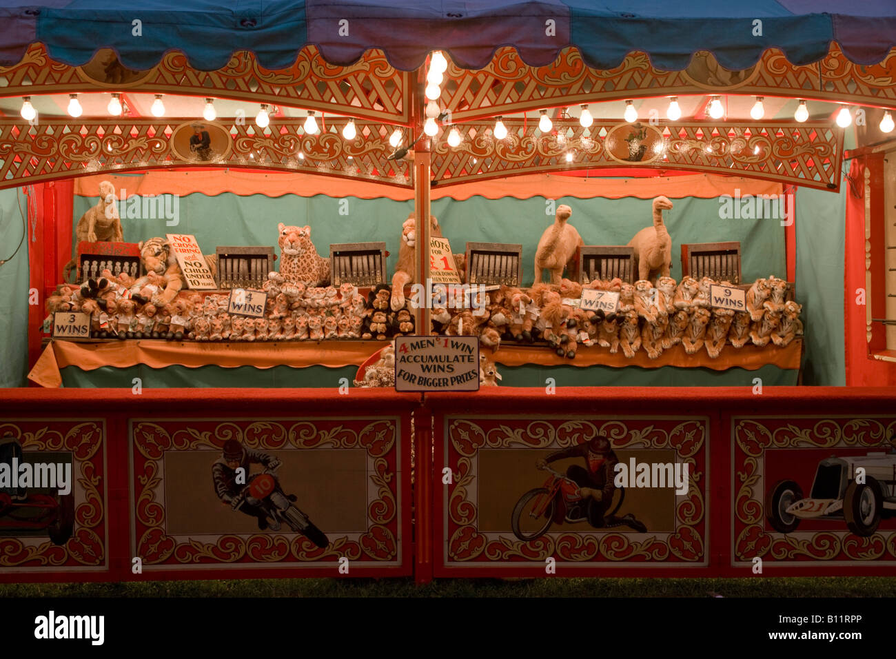 50s People Summer classic coconut throwing fair funfair helter skelter ...