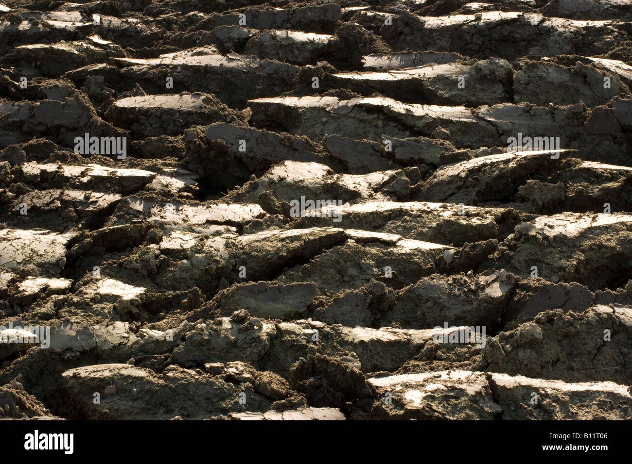 Close-up of ploughed earth Stock Photo - Alamy