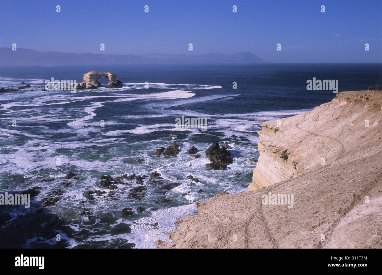La Portada rock arch, near Antofagasta, Region II, Chile Stock Photo ...