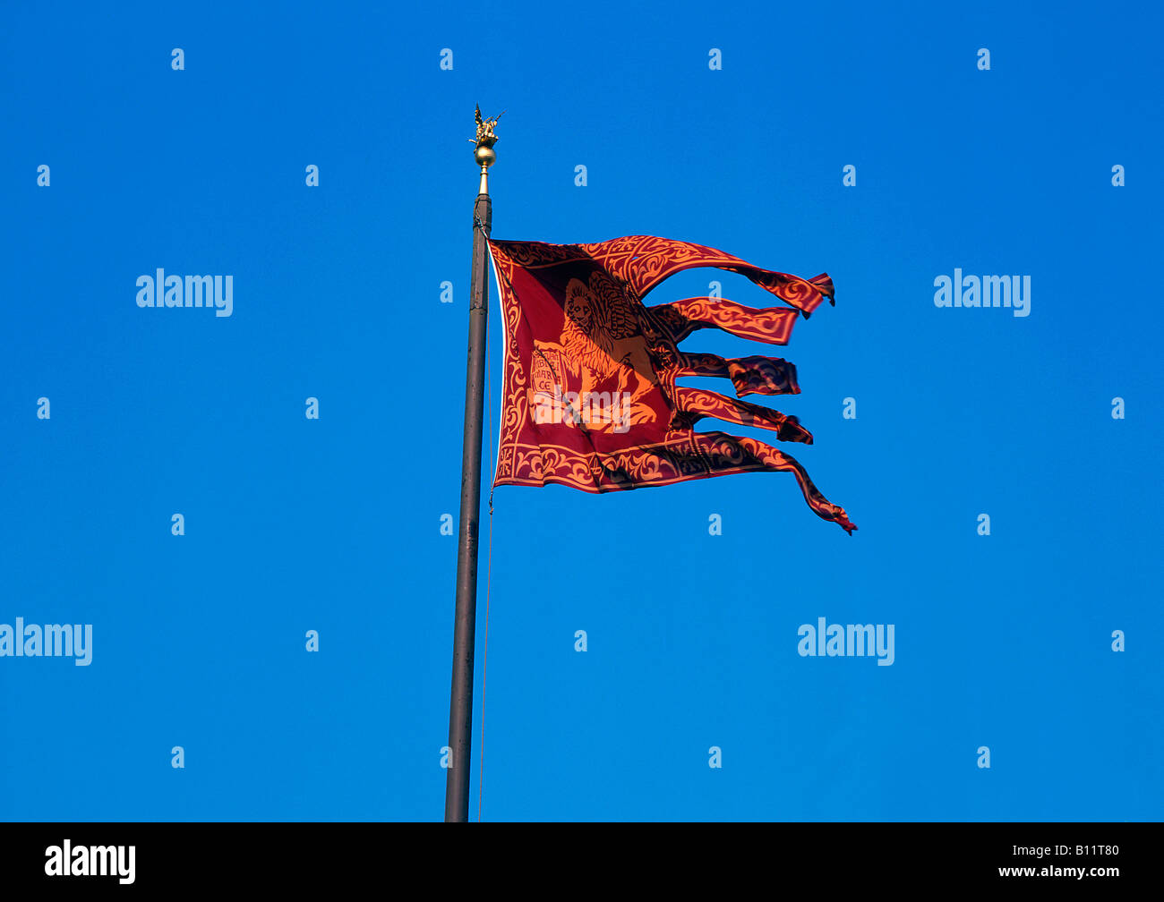 Venetian flag pole hi-res stock photography and images - Alamy