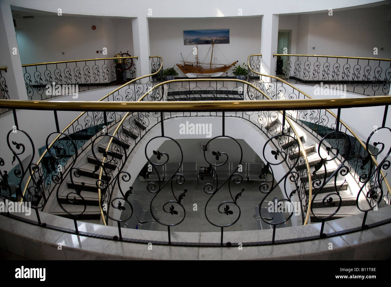 Spiral staircase Port Khalid Headquarters building Port Khalid Sharjah ...