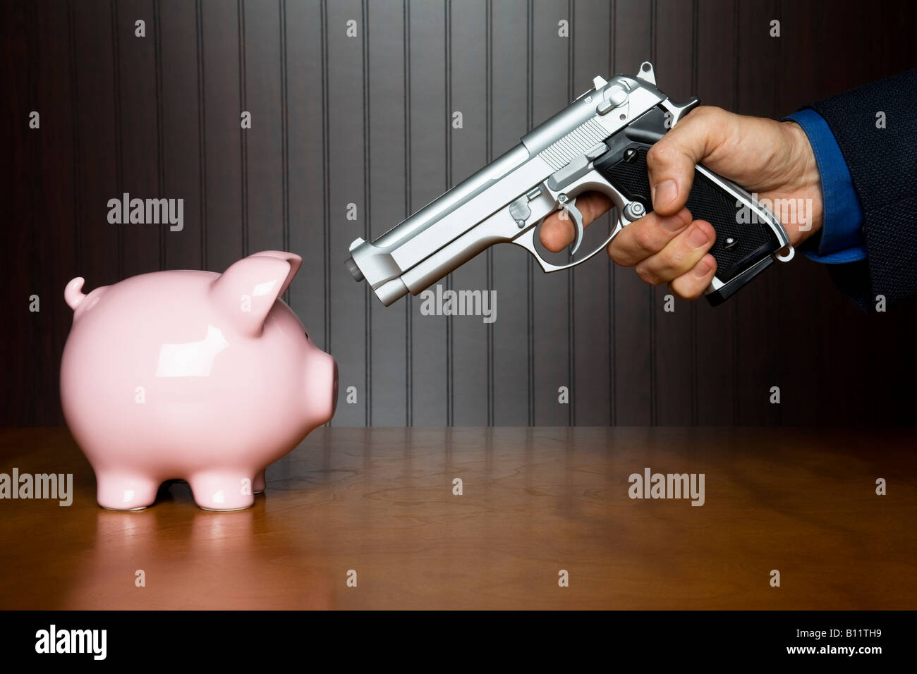 Bank robbery gun hi-res stock photography and images - Alamy