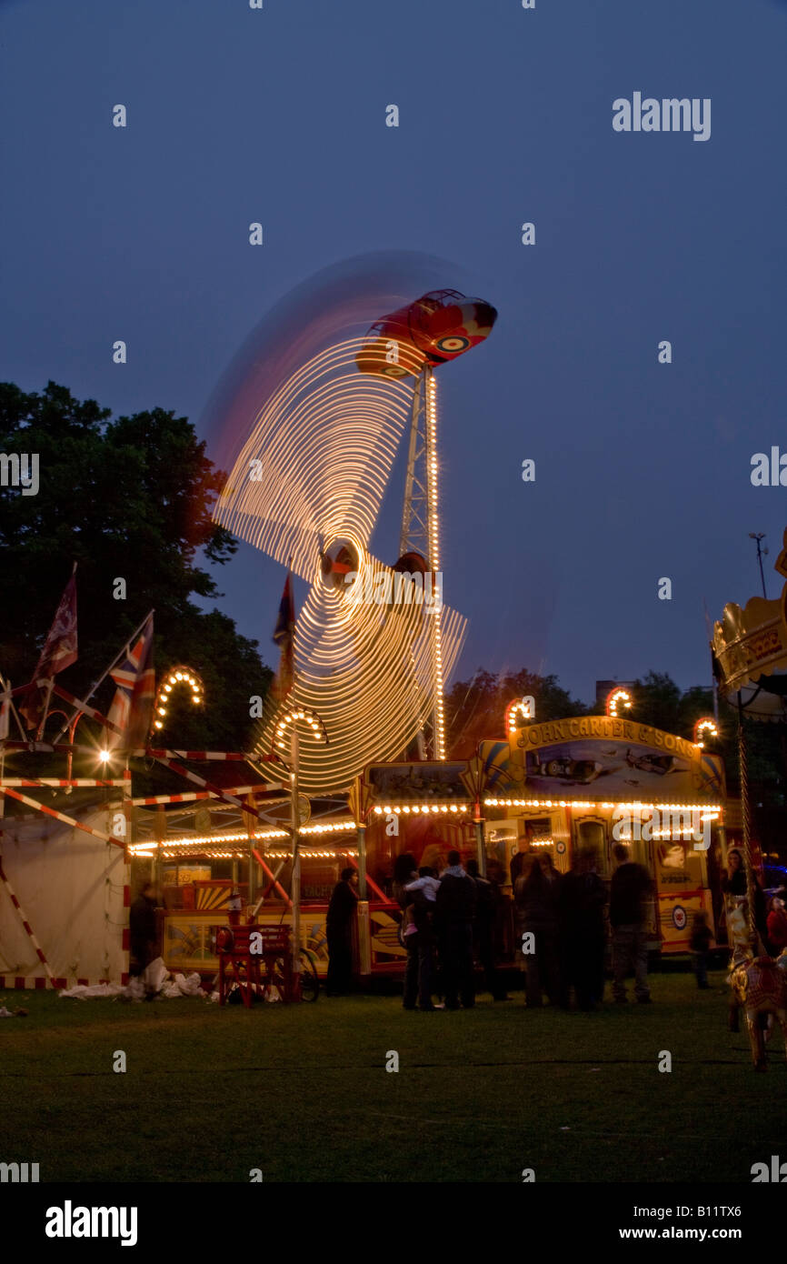50s People Summer classic coconut throwing fair funfair helter skelter ...