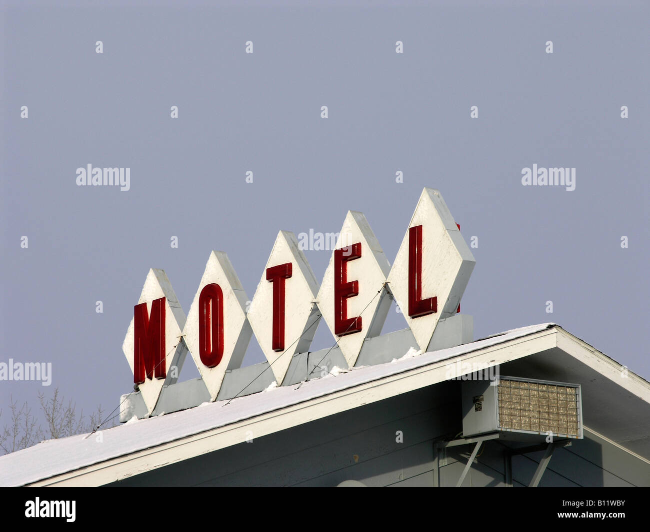 1950 s style motel sign Stock Photo - Alamy